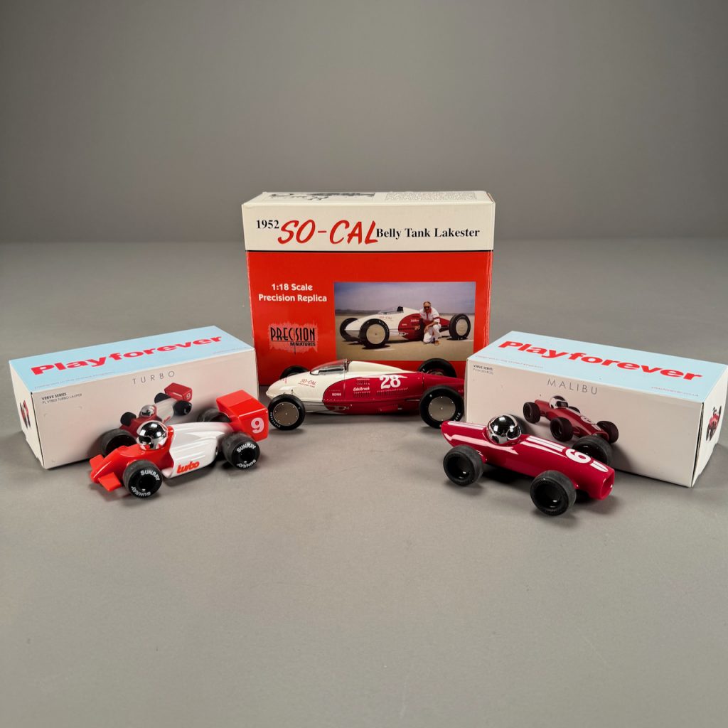 LOT 153 FIVE NEW IN THE BOX MODEL CARS: (1) PLAYFOREVER “MALIBU”, 6″ (2 ...